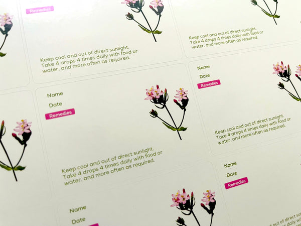 Mixing Bottle Labels – Bach Asia Shop